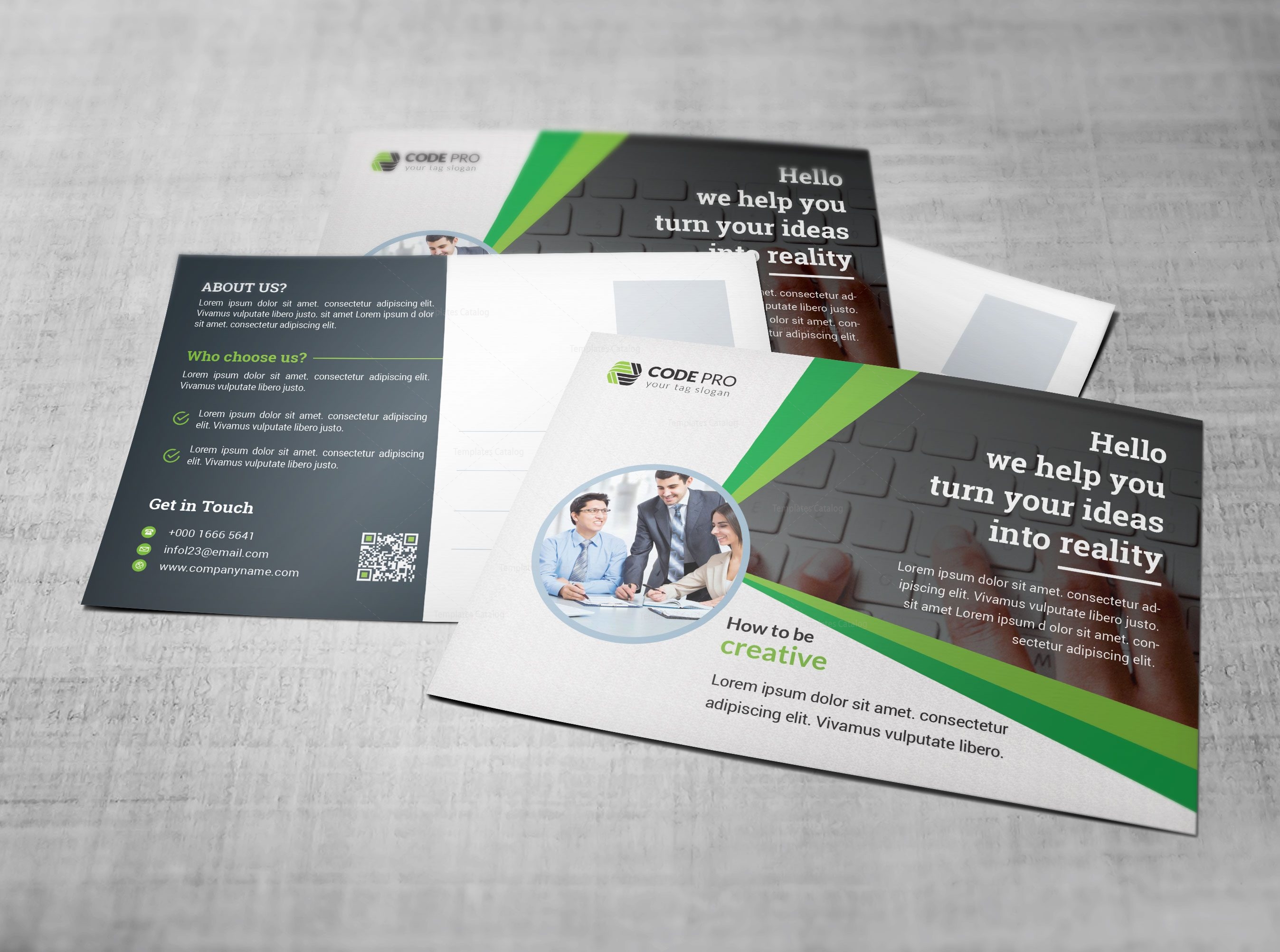 Stylish Postcard Design Templates - Graphic Templates