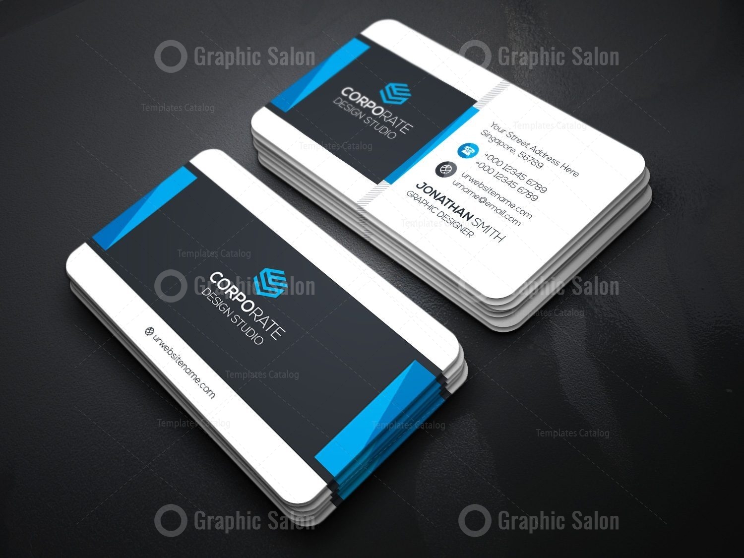 Technology Business Card Design - Graphic Templates
