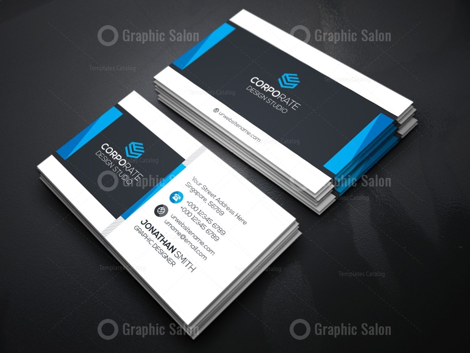 Technology Business Card Design - Graphic Templates
