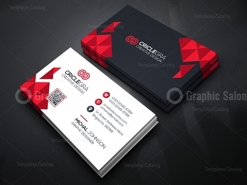 Technology Corporate Business Card - Graphic Templates