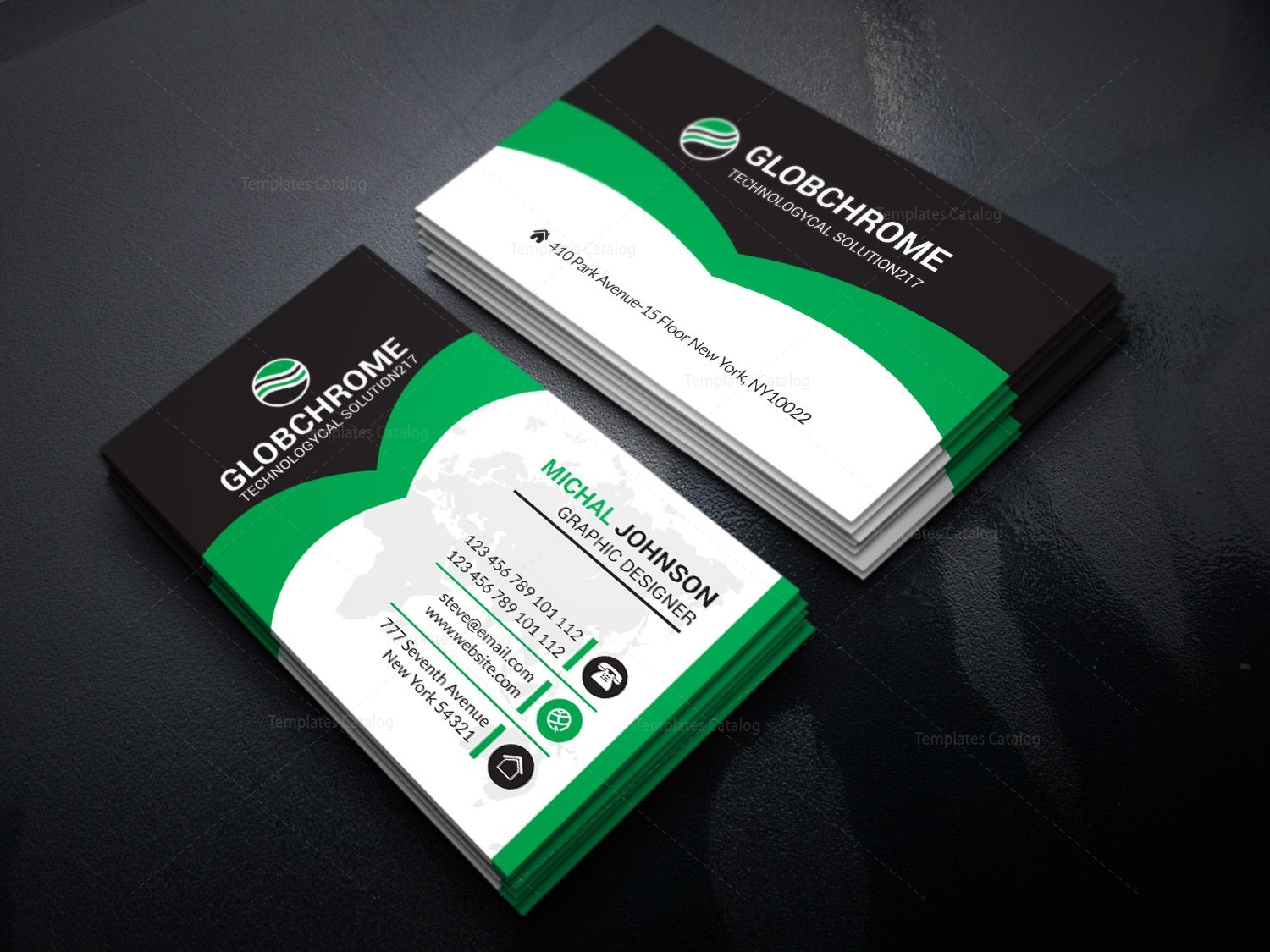 Truck Corporate Business Card Design - Graphic Templates