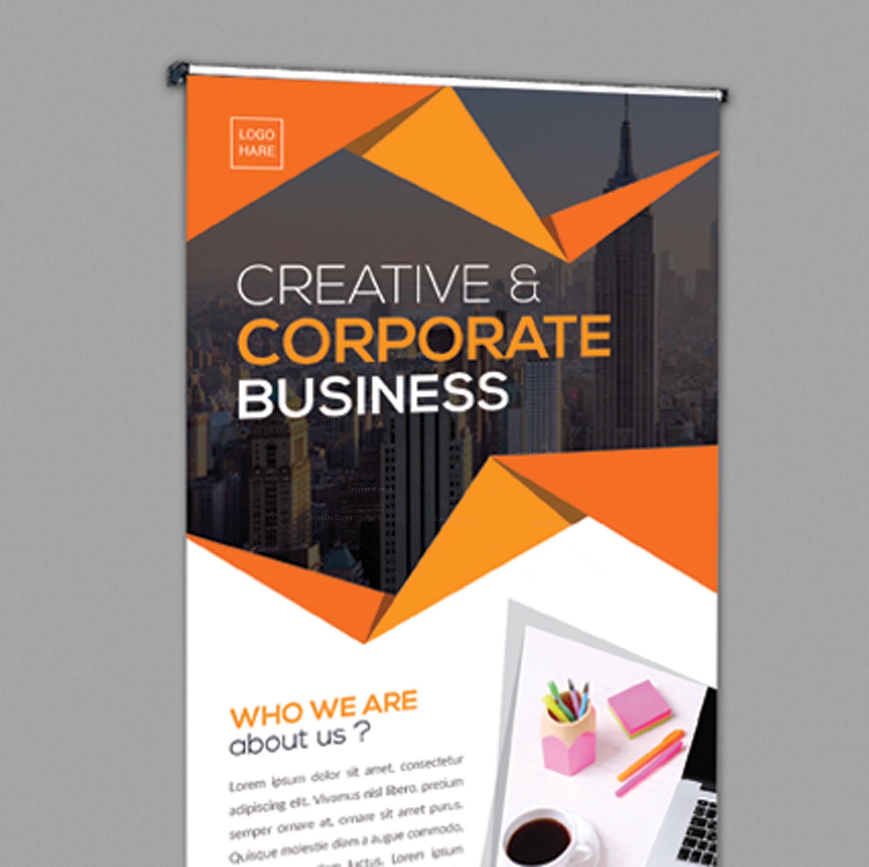 Versatile Roll-Up Banner Design Template - Graphic Templates