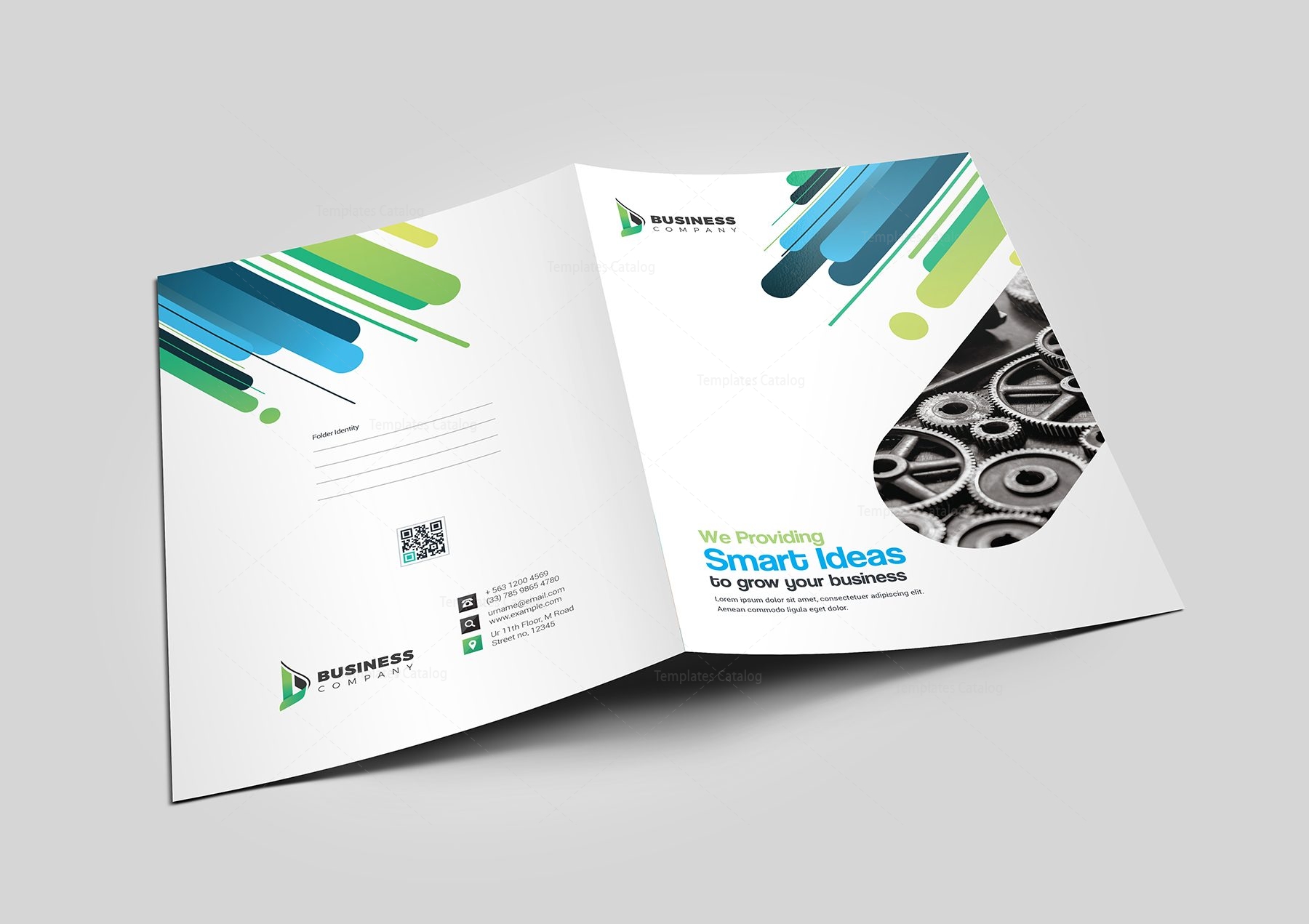 Vivid Presentation Folder Design Template - Graphic Templates