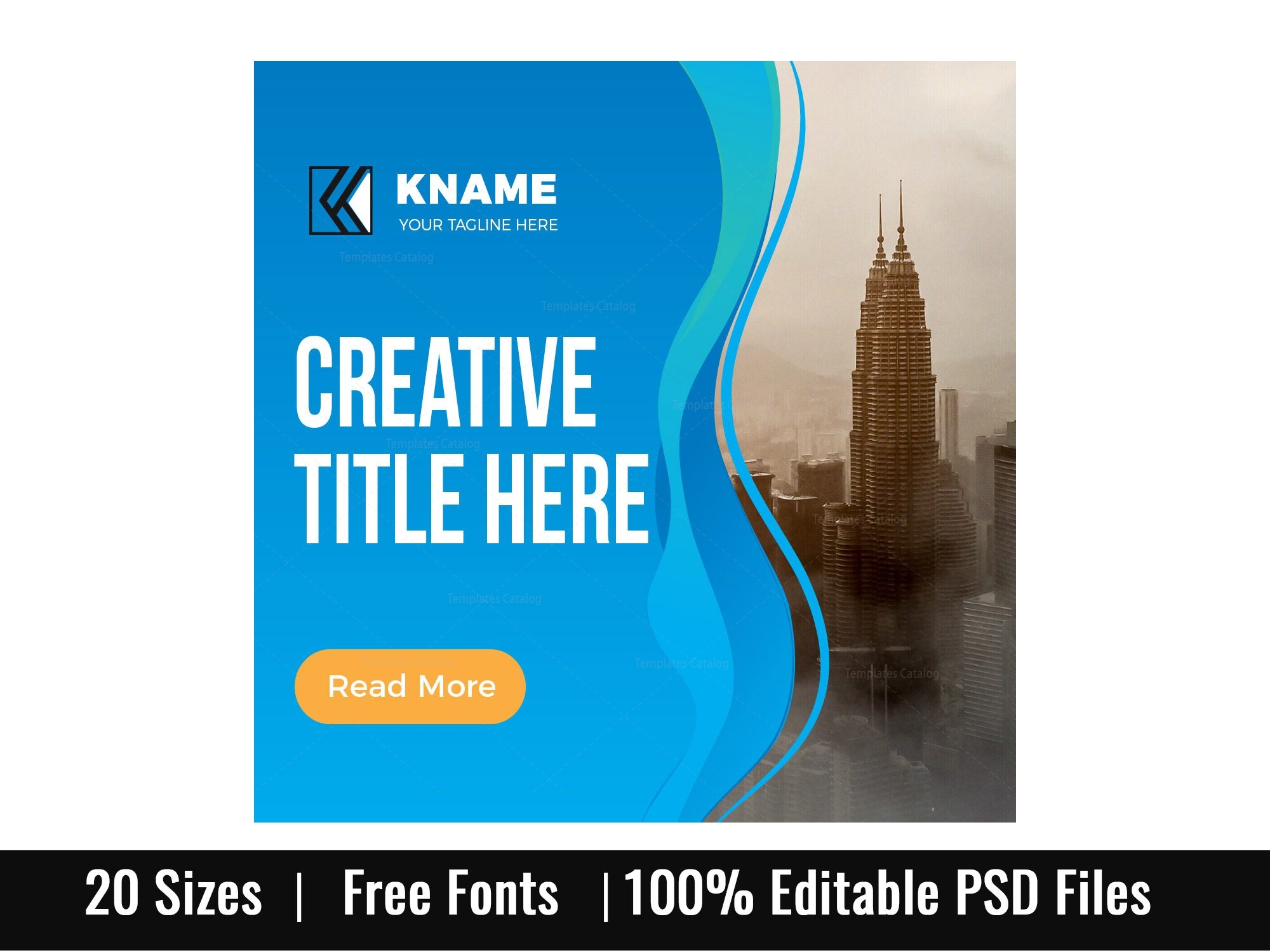Wave Creative Company Web Banner Set - Graphic Templates