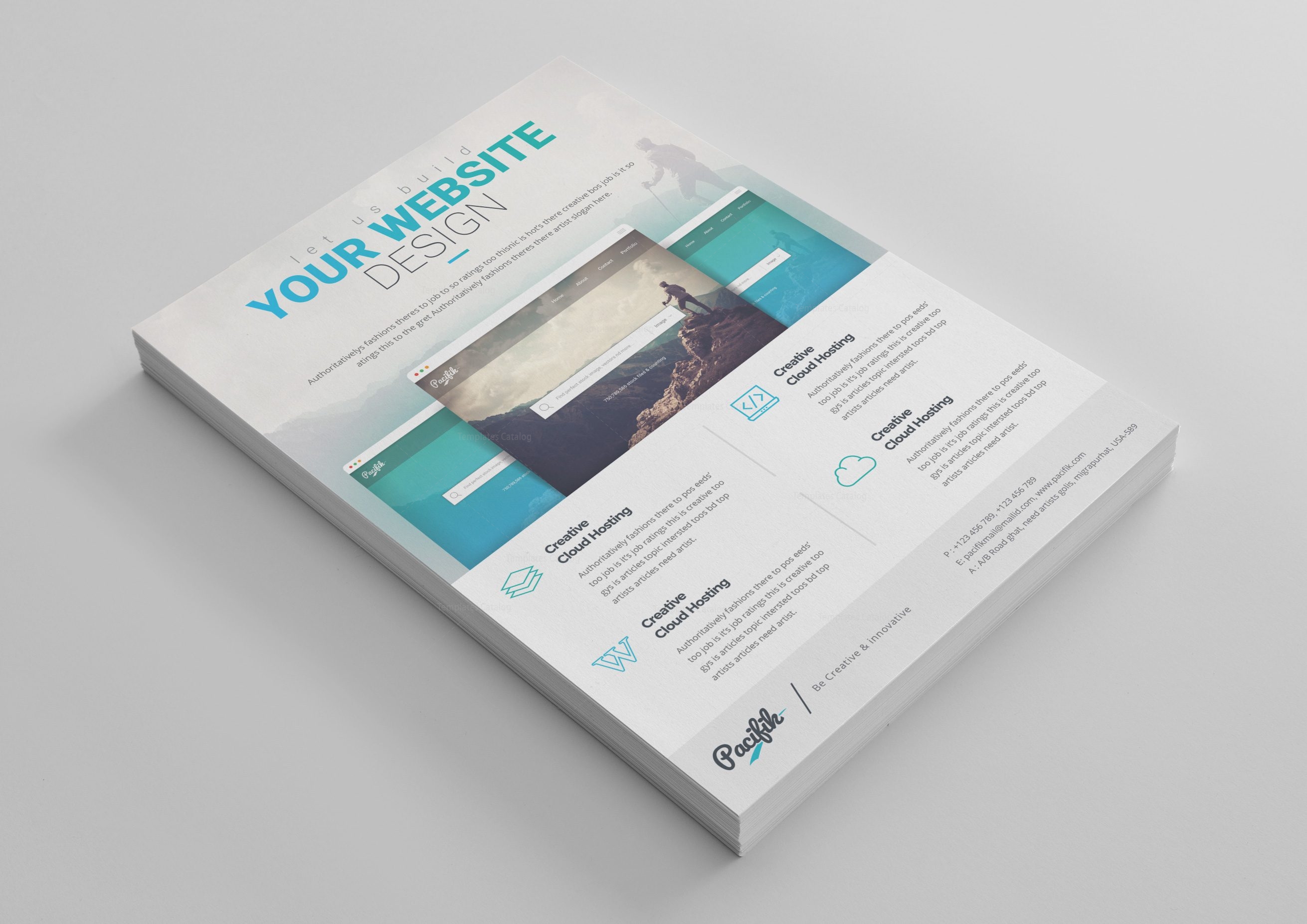 Web Professional Business Flyer Design Template - Graphic Templates