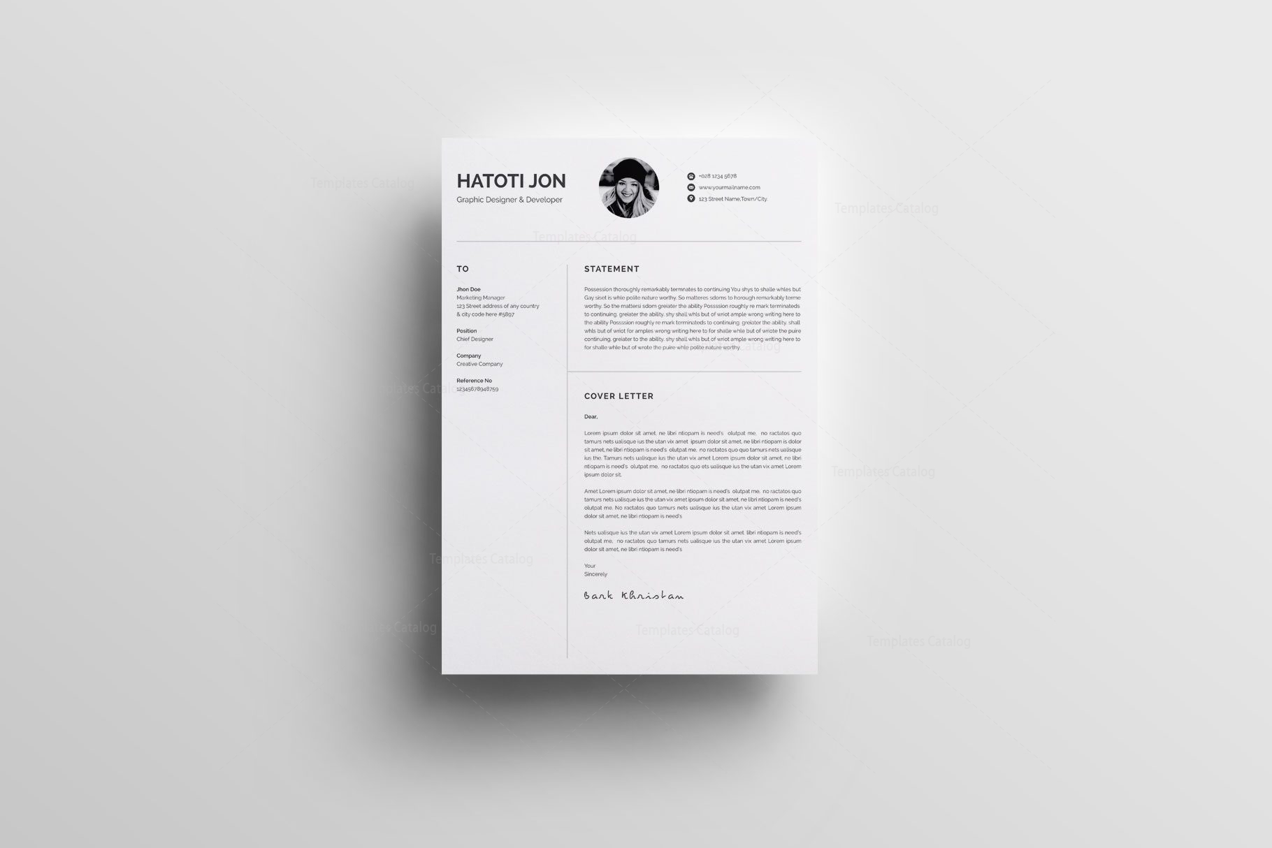 White Professional Resume - Graphic Templates