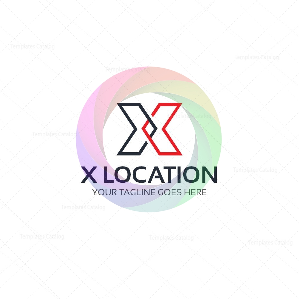 X Location Corporate Logo Template - Graphic Templates