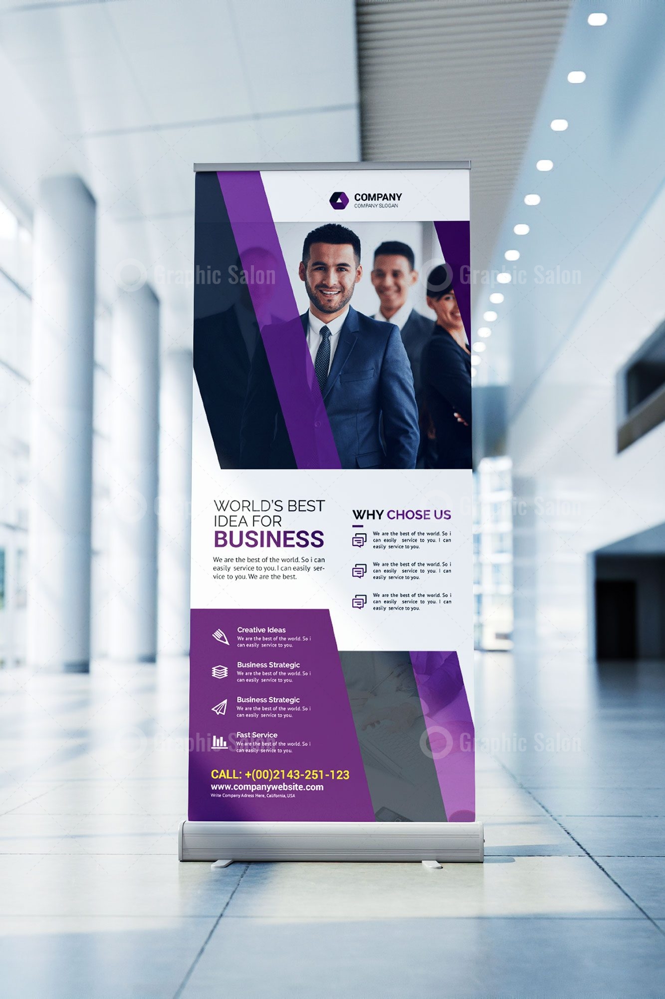 Consultant Roll Up Banner Template - Graphic Templates